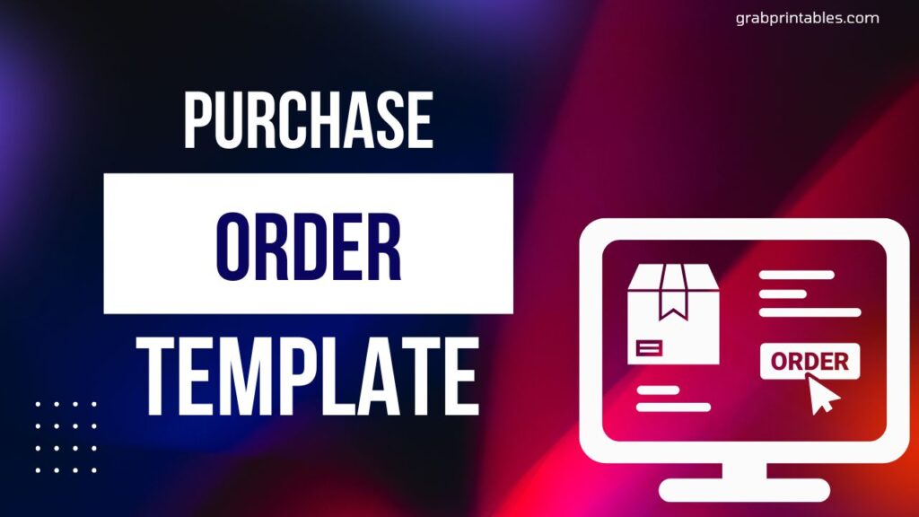 Free Purchase Order Templates (PDF, Word, Excel) - Grab Printables ...